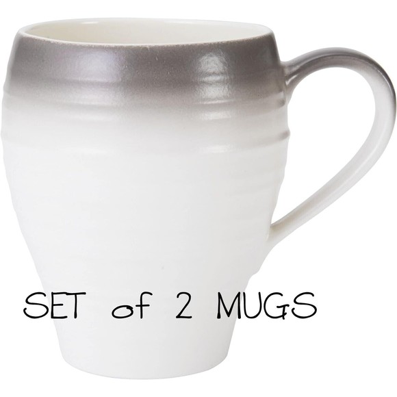 Mikasa | Dining | Mikasa Swirl Ombre Mocha Set Of 2 Mugs Coffee Tea Mug ...